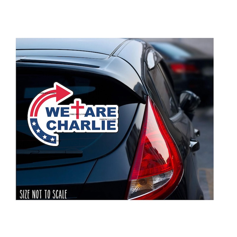 Charlie Kirk Car Decal - Etsy
