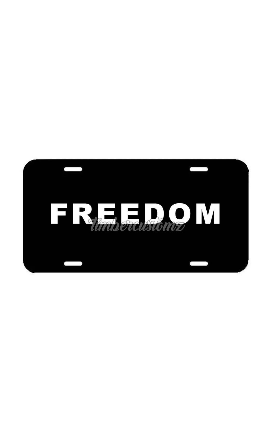 Charlie Kirk FREEDOM Black License Plate Frame- Car Truck SUV #1 - Etsy
