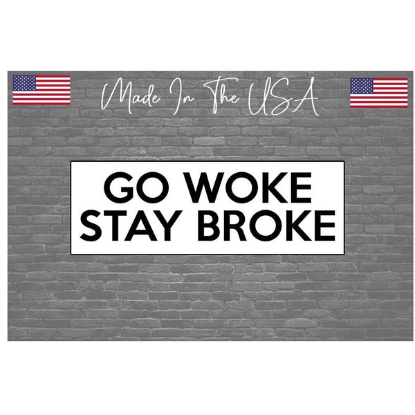 Anti Woke Bumper Sticker - Etsy