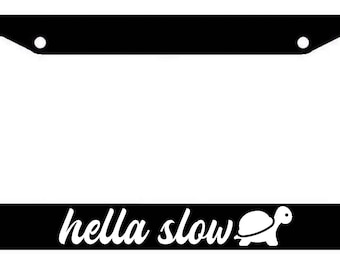 Slow License Plate Frame - Etsy