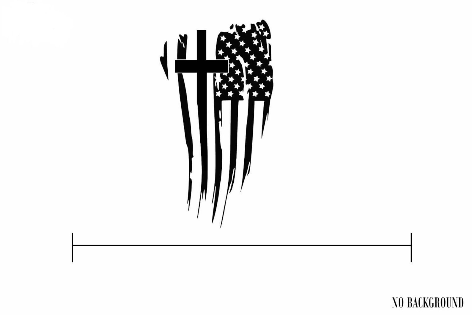 American Flag Cross Sticker Decal Christian Jesus Choose | Etsy
