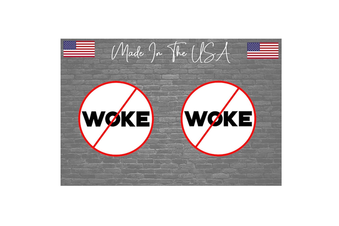 X2 Anti Woke Sticker Decal - Go Woke Stay Broke Sticker Decal Car Truck ...