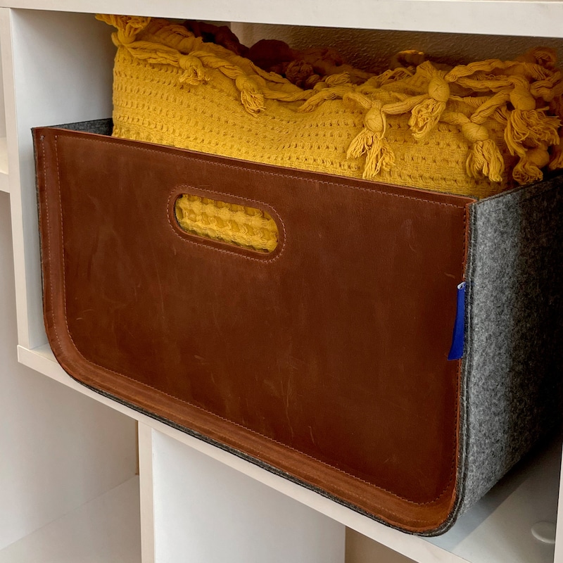 Felt Storage Baskets Tall - Etsy