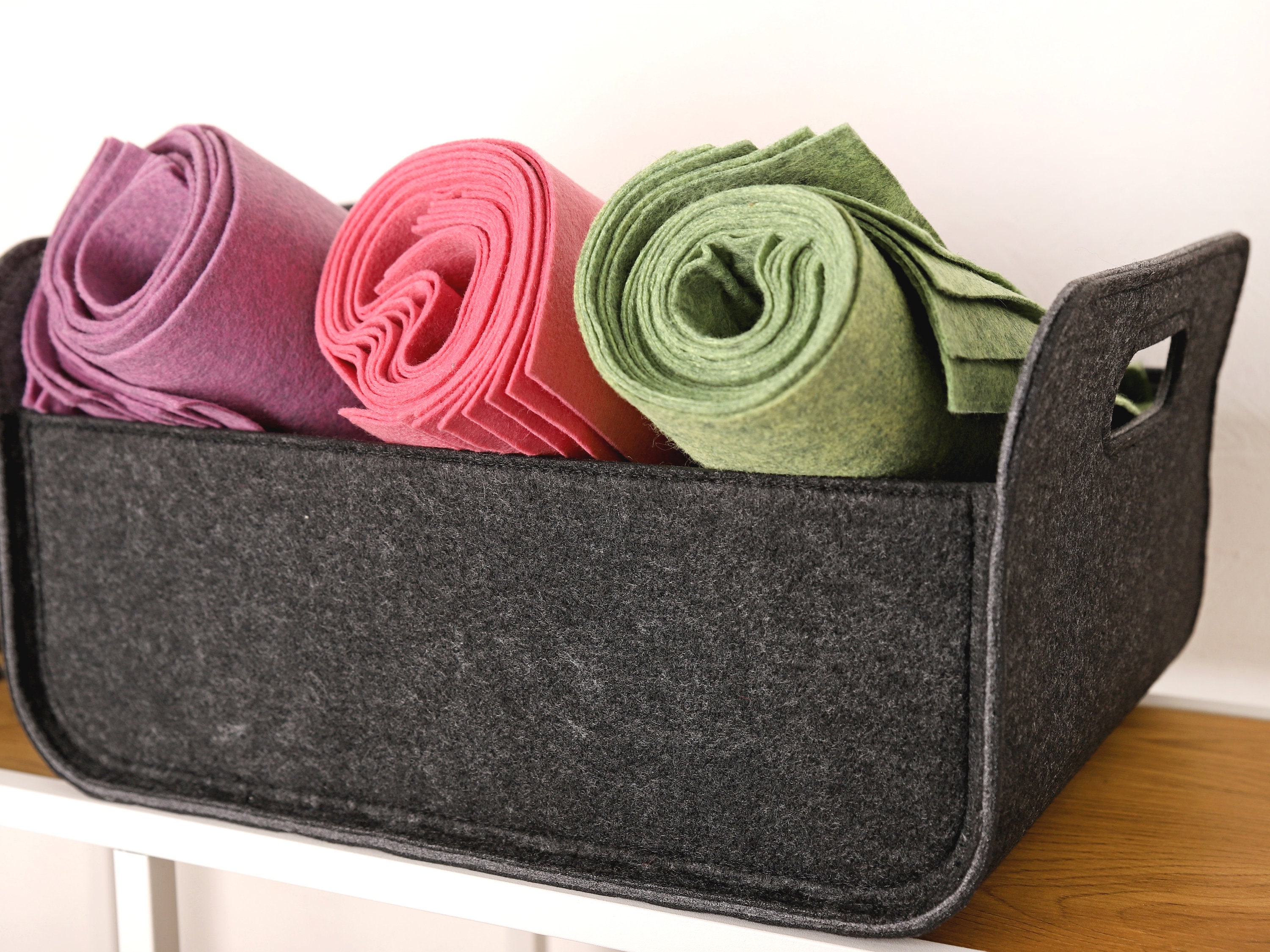Felt Storage Box / Felt Storage Basket / Shelf Box Organiser/felt ...