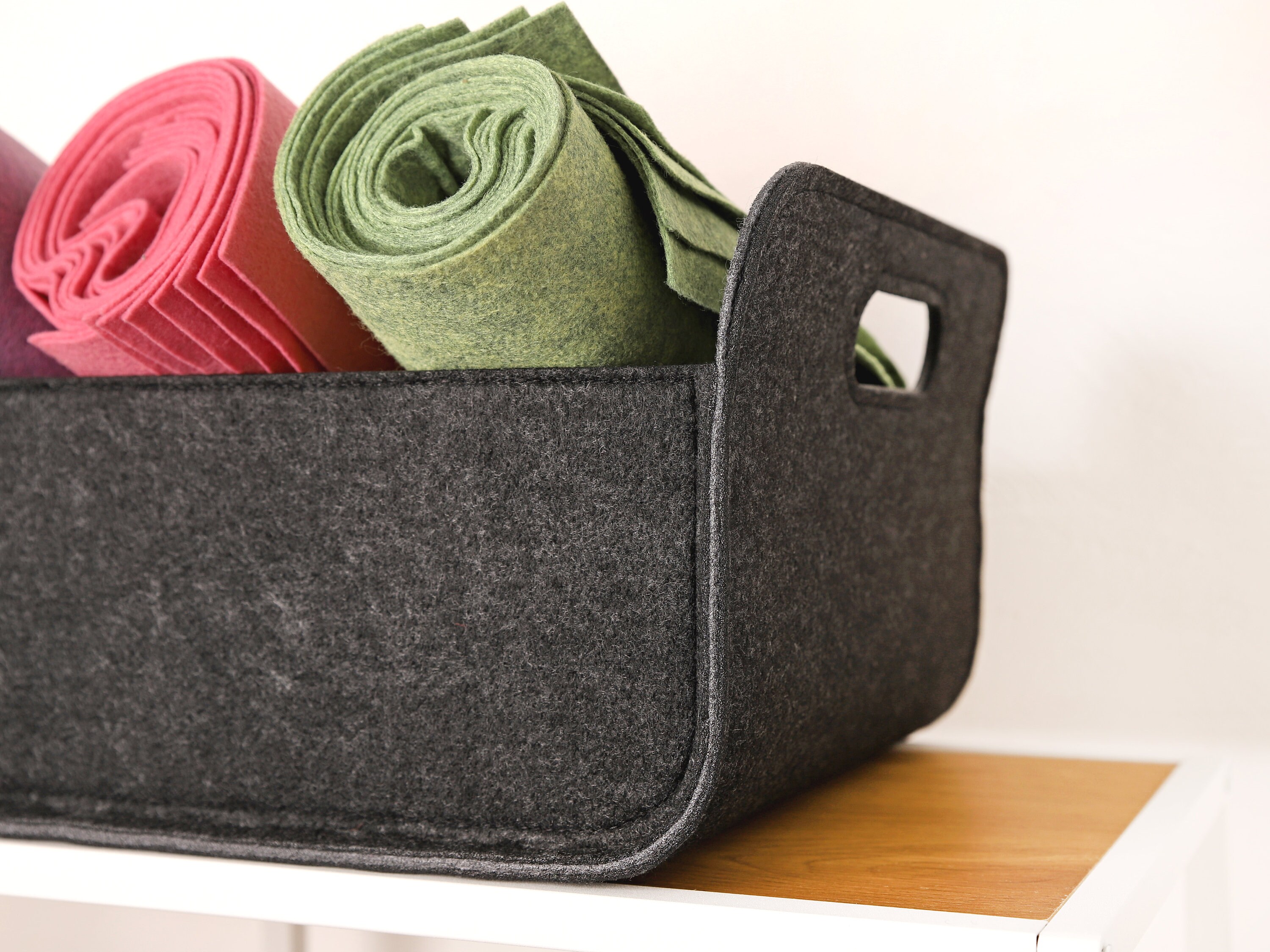 Felt Storage Box / Felt Storage Basket / Shelf Box Organiser/felt ...