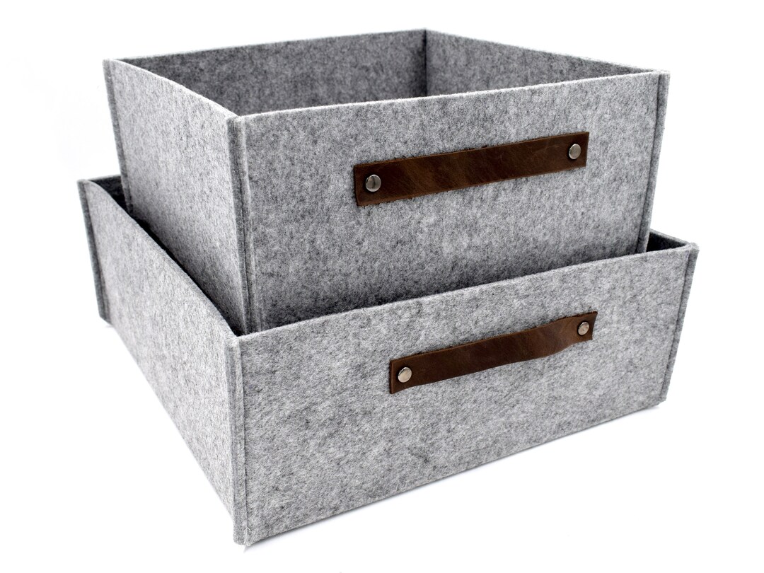 Felt Storage Box / Felt Storage Basket / Shelf Box Organiser - Etsy
