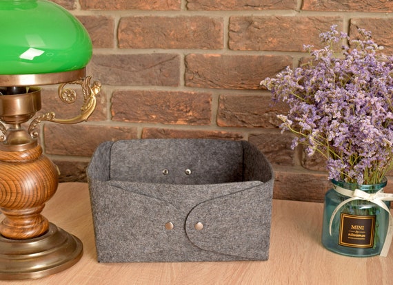 Felt Storage Box / Felt Storage Basket / Clothes Storage / - Etsy
