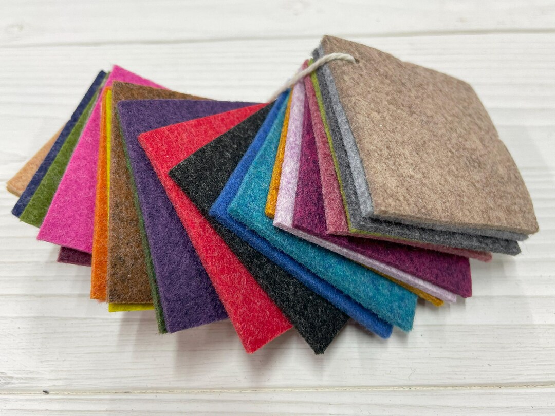 2mm Felt Samples: 25 Assorted Colors, Craft Supplies - Etsy