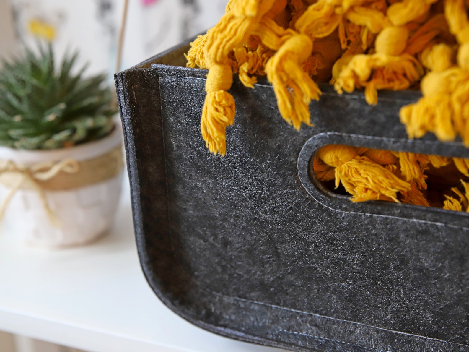 Felt Storage Box / Felt Storage Basket / Long Strong Storage - Etsy