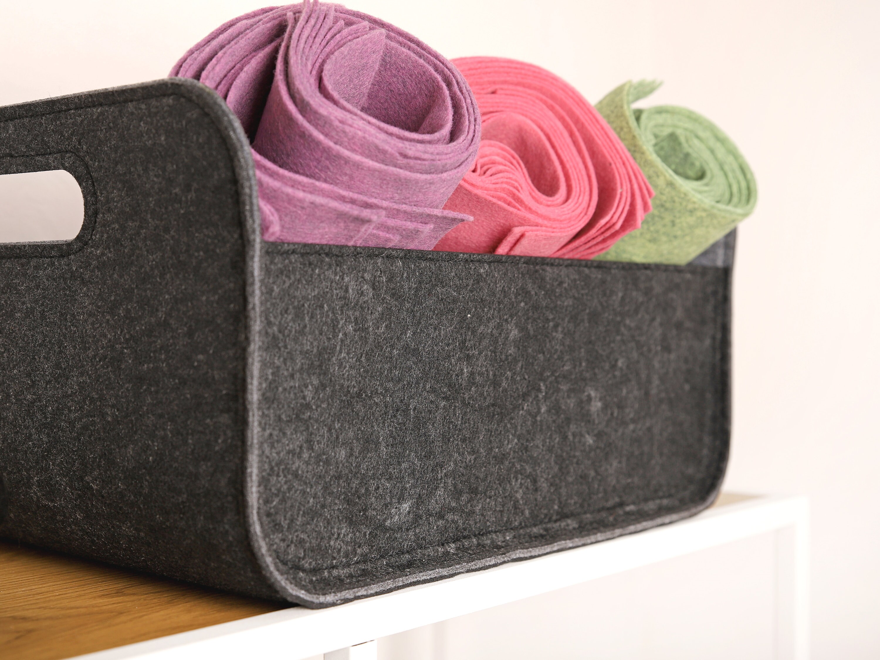 Felt Storage Box / Felt Storage Basket / Shelf Box Organiser/felt ...