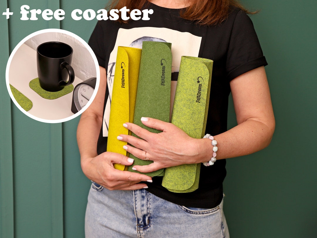 Felt Desk Mat, Keyboard Mat, Office Desk Accessories, Table Protector ...