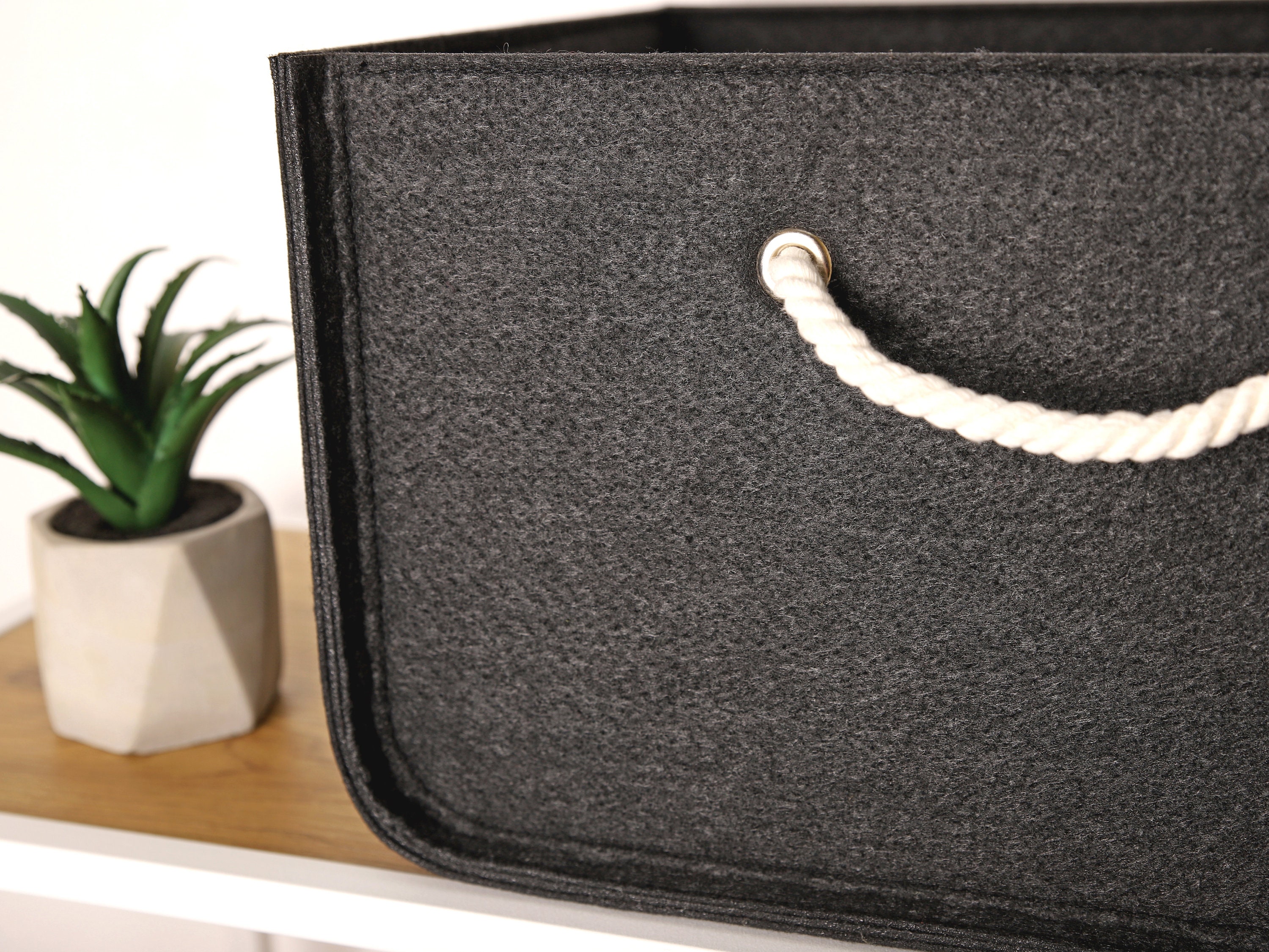 Felt Storage Box / Felt Storage Basket / Flat Storage Basket / Clothes ...