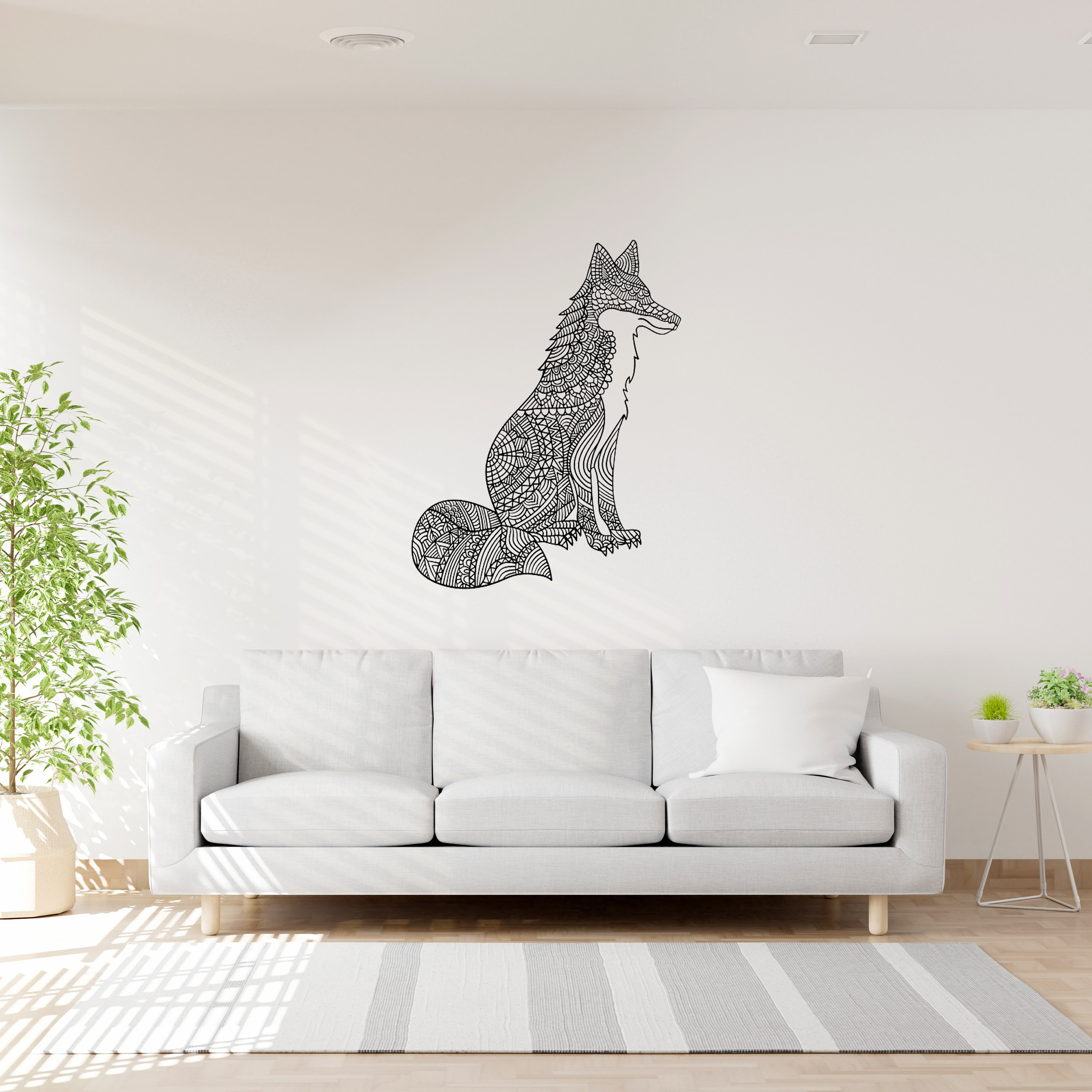 Fox Metal Wall Art Metal Fox Decor Fox Wall Hanging Living - Etsy