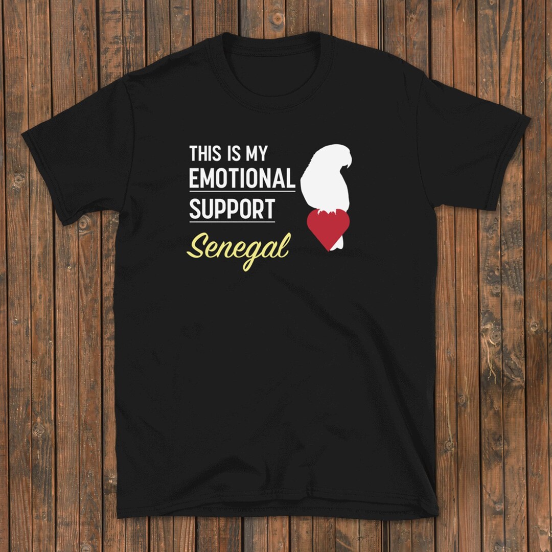 Emotional Support Senegal Bird Parrot T Shirt Mens Womens - Etsy