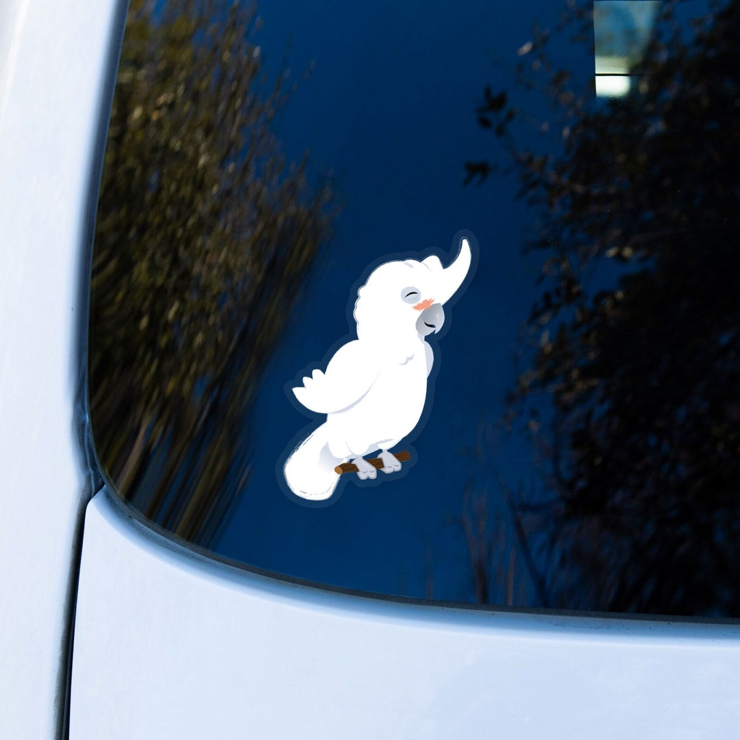 Goffin Cockatoo Parrot Vinyl Bird Sticker - Etsy