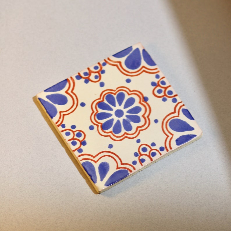 Handmade Ceramic Reworked / Repurposed Mexican Tile Drink - Etsy