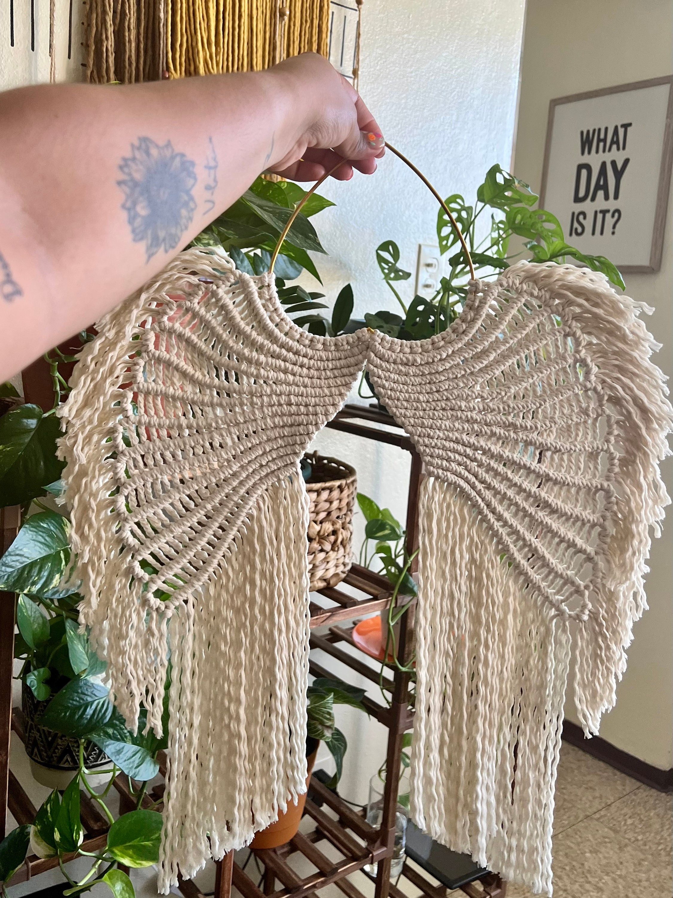Angel Wings Macrame Wall Hanging - Etsy
