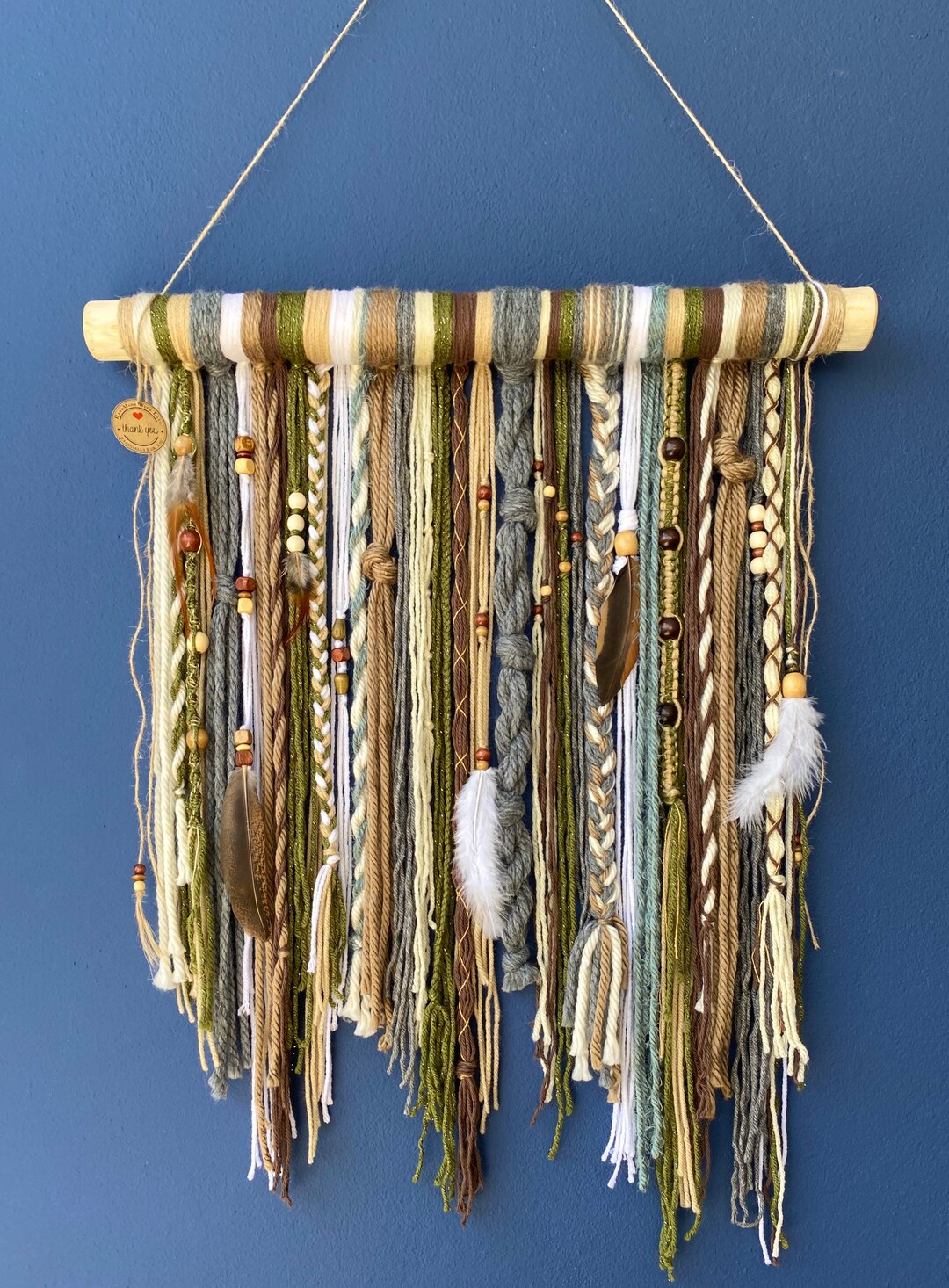 Yarn Wall Hanging, Wall Decor, Boho Decor - Etsy