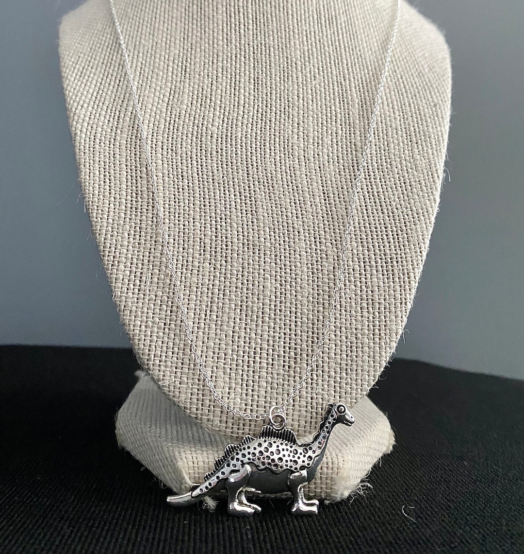 Dinosaur Necklace - Long Neck Dinosaur Necklace - Dino Jewelry - Etsy