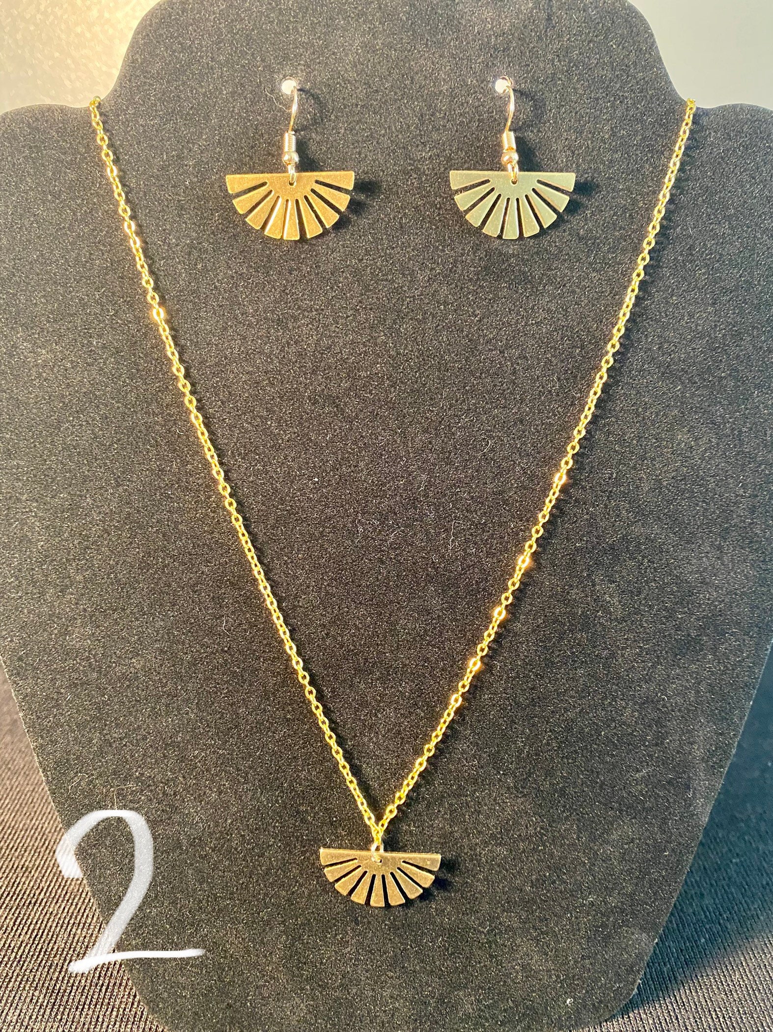 Boho Gold Jewelry Set/boho Gold Earrings/boho Necklace/trendy Boho ...