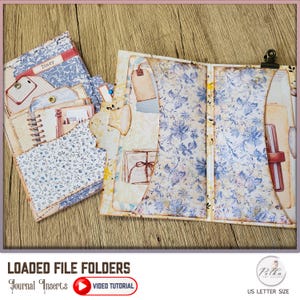 Digital Junk Journal File Folder Inserts: Paper Craft Project (digital Download) - Etsy