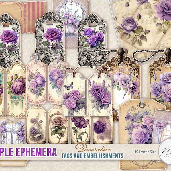 Shabby Chic Purple - Etsy