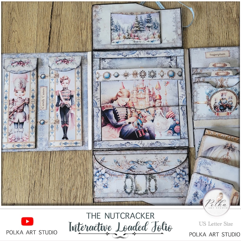 Nutcracker Junk Journal: Winter Folio Booklet (digital Download) - Etsy