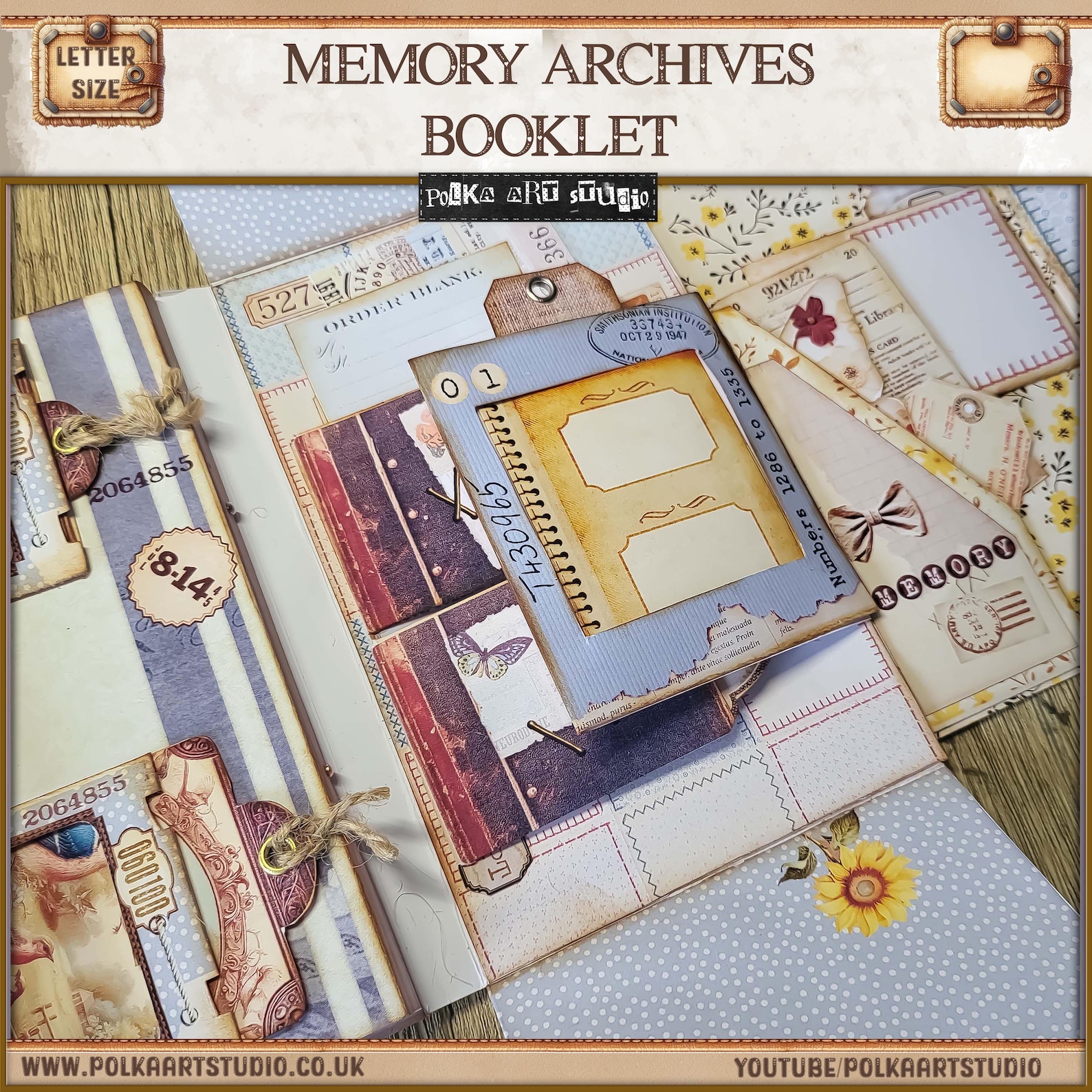Junk Journal DIY Kit: 6 Printable Folios & Ephemera (video Tutorials ...