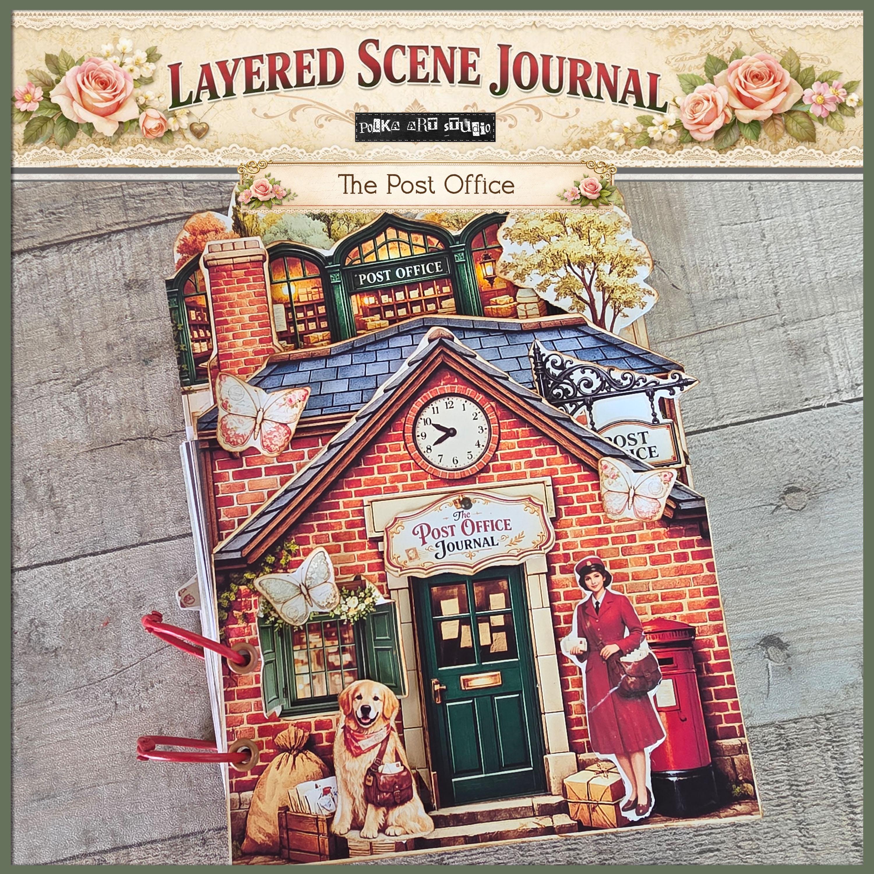 Post Office Layered Scene Journal Kit | Printable Journaling Project ...