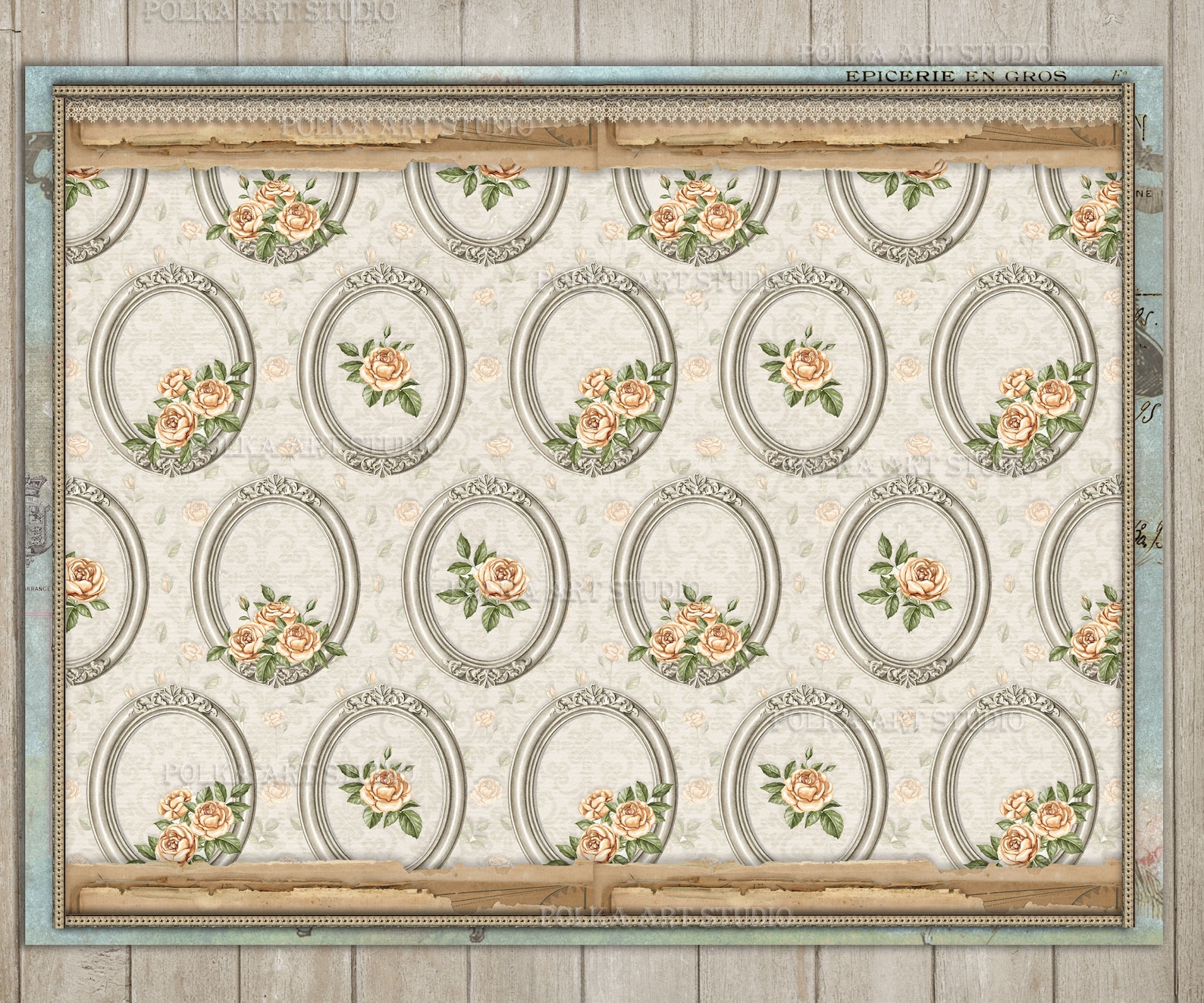 Scrapbooking Paper Kit timeless Vintage Decorative Vintage Pages ...