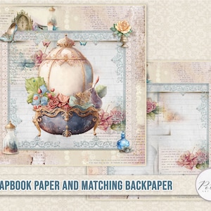 Digital Scrapbook Paper, Vintage Fairy Tale Scrapbooking Paper ...