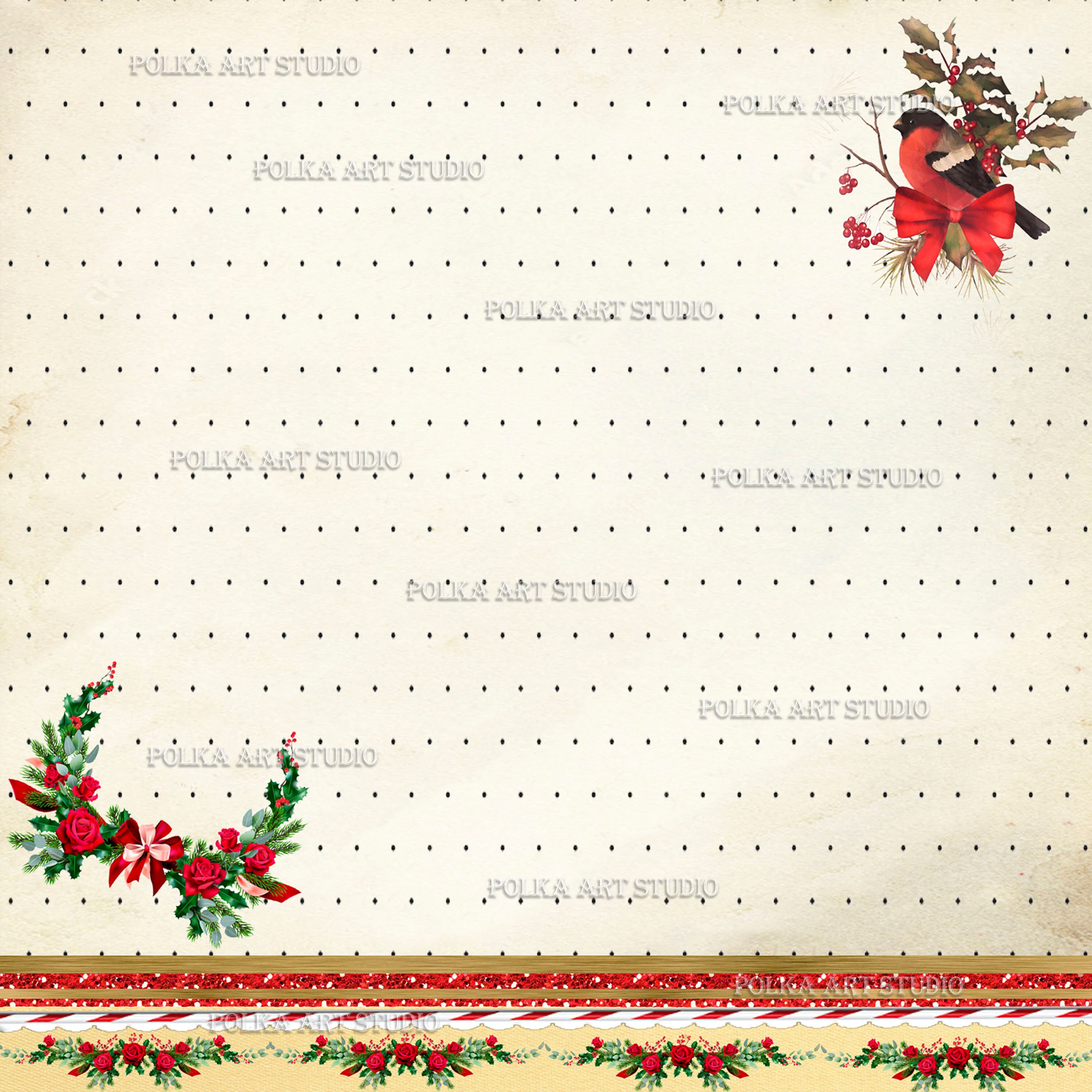 Digital Christmas Printable Vintage Paper Pack christmas - Etsy