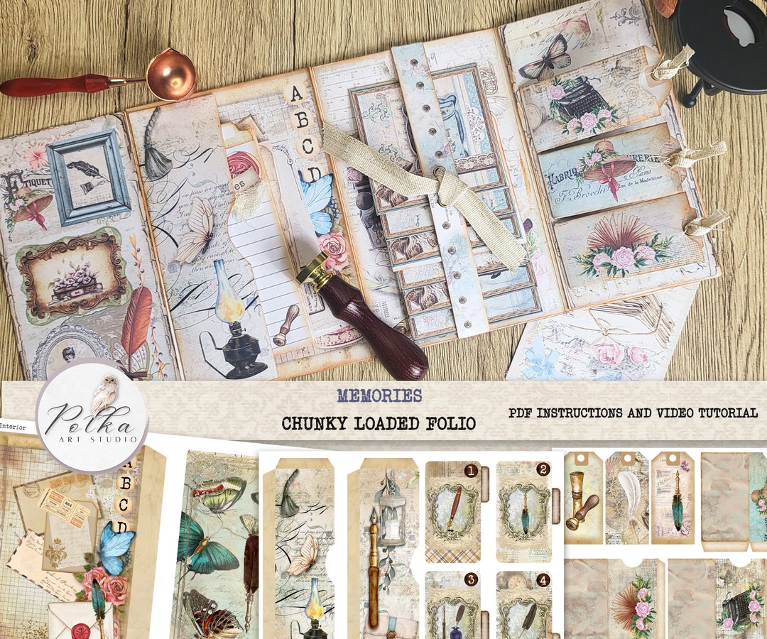 Junk Journal Chunky Loaded Folio: Vintage Ephemera (digital Download ...