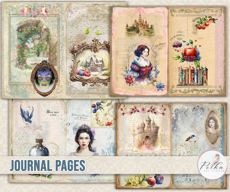 Fairy Tale Junk Journal Kit: Enchanted Printable Pages (digital ...