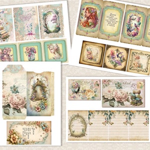 Junk Journal Spring Fantasy Fairy Land Add on Ephemera Kit, Printable ...