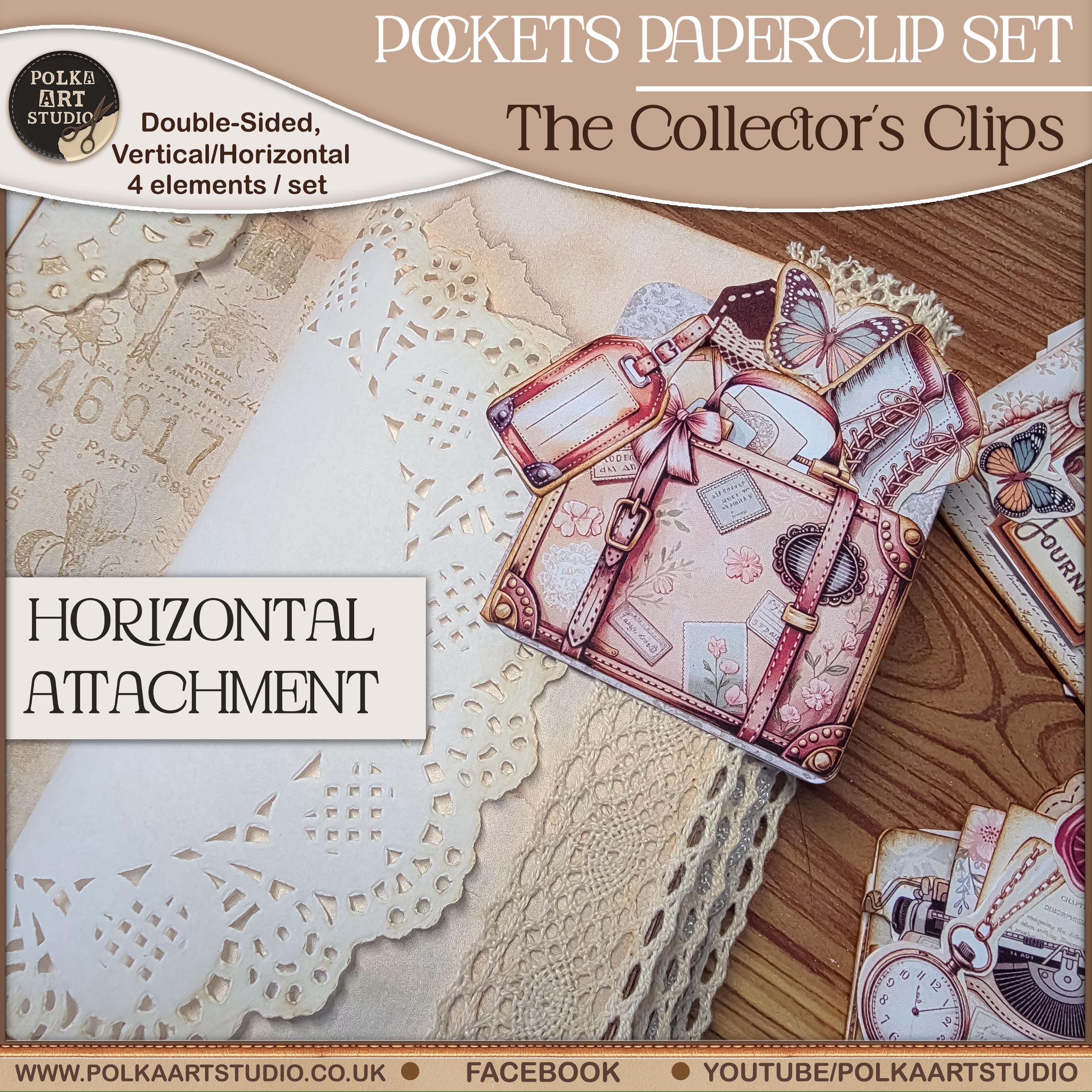 Victorian Junk Journal Ephemera: Hidden Paperclip Pockets (digital ...