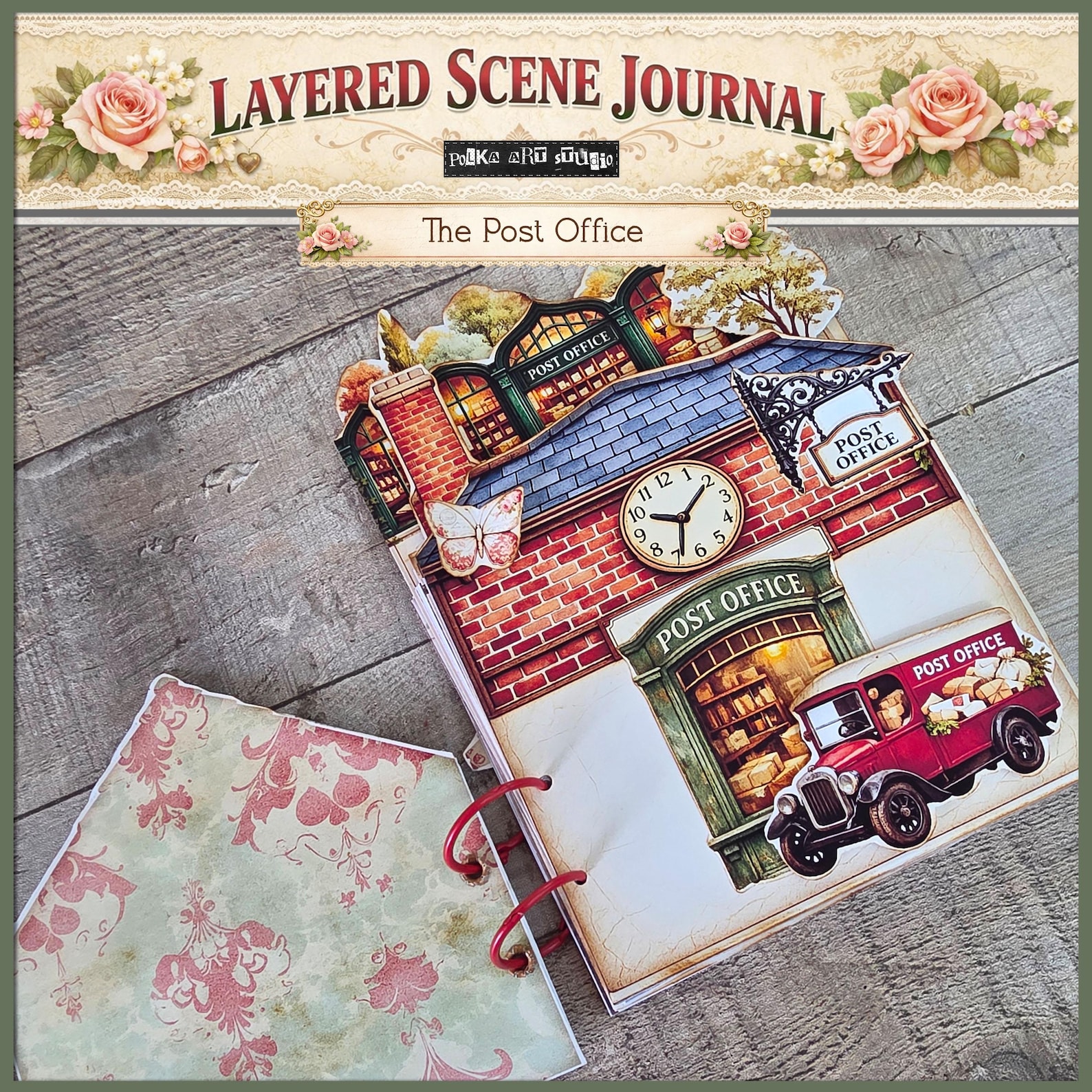 Post Office Layered Scene Journal Kit | Printable Journaling Project ...