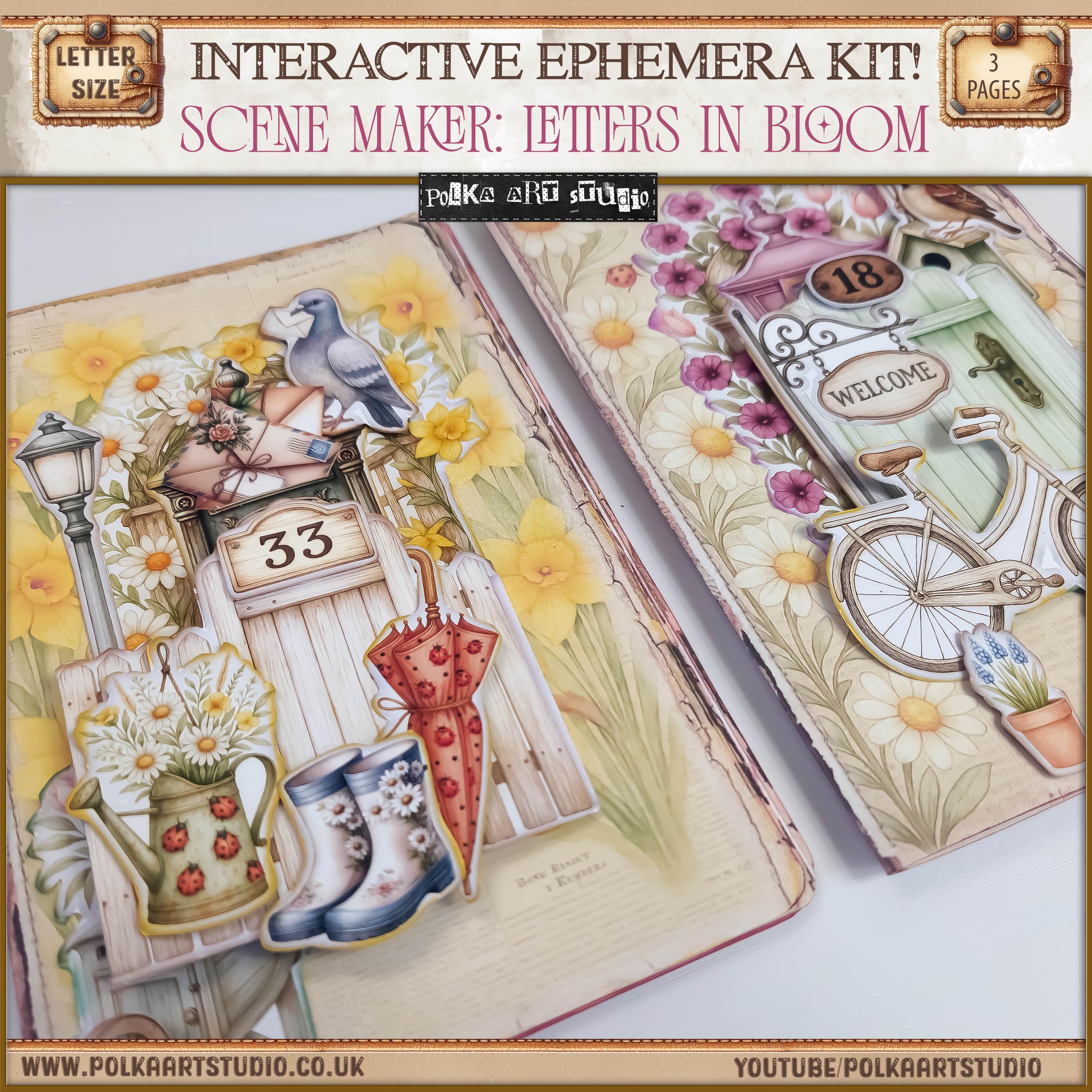 Spring Scene Ephemera Kit: Floral Junk Journal Fussy Cuts (digital ...