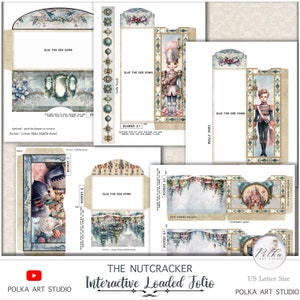Nutcracker Junk Journal: Winter Folio Booklet (digital Download) - Etsy