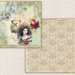 Digital Scrapbook Paper, Vol. 2 Vintage Fairy Tale Scrapbooking Paper ...