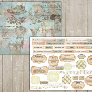 Scrapbooking Paper Kit "timeless Vintage" Decorative Vintage Pages ...
