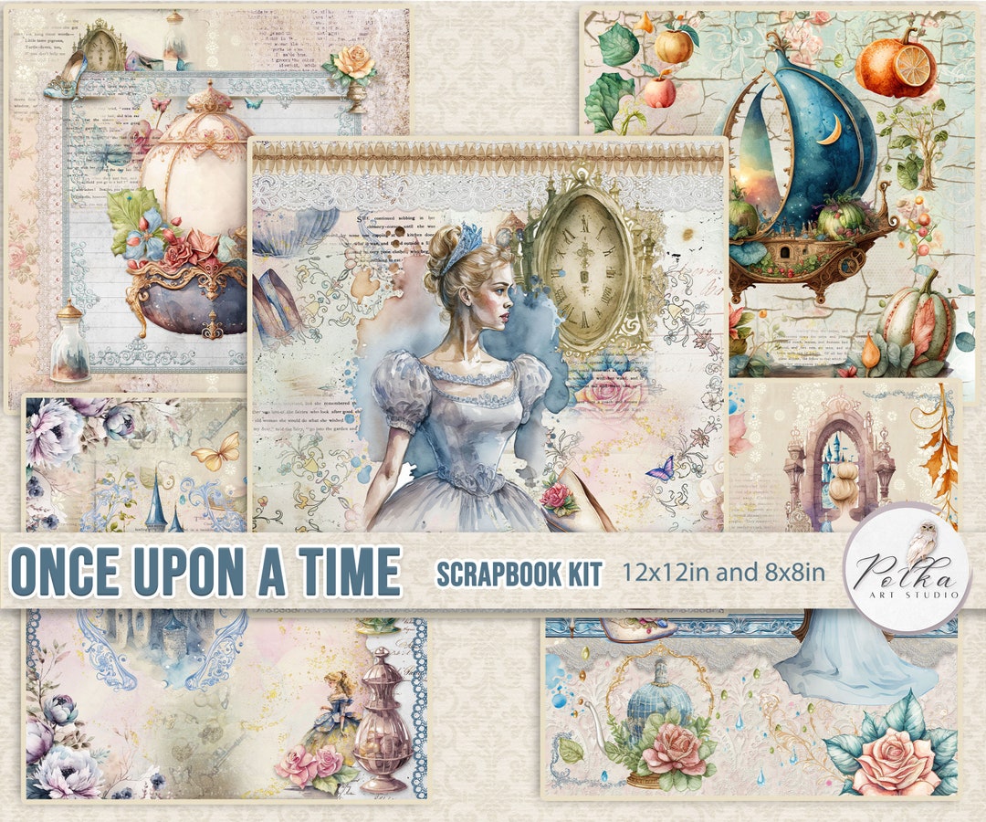 Digital Scrapbook Paper, Vintage Fairy Tale Scrapbooking Paper ...
