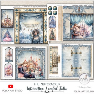 Nutcracker Junk Journal: Winter Folio Booklet (digital Download) - Etsy