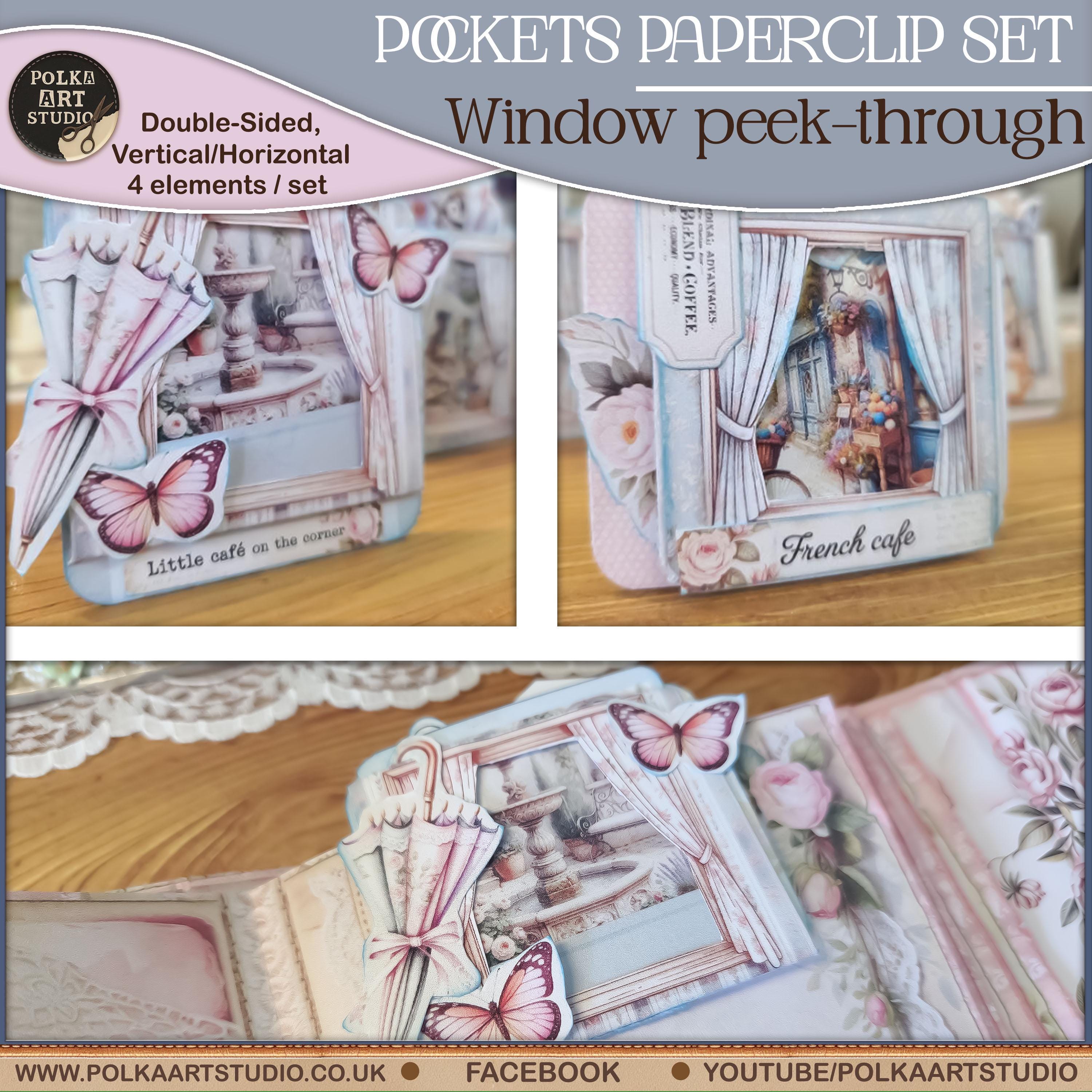 Shabby Chic French Café Paperclip Pockets: Junk Journal Ephemera ...