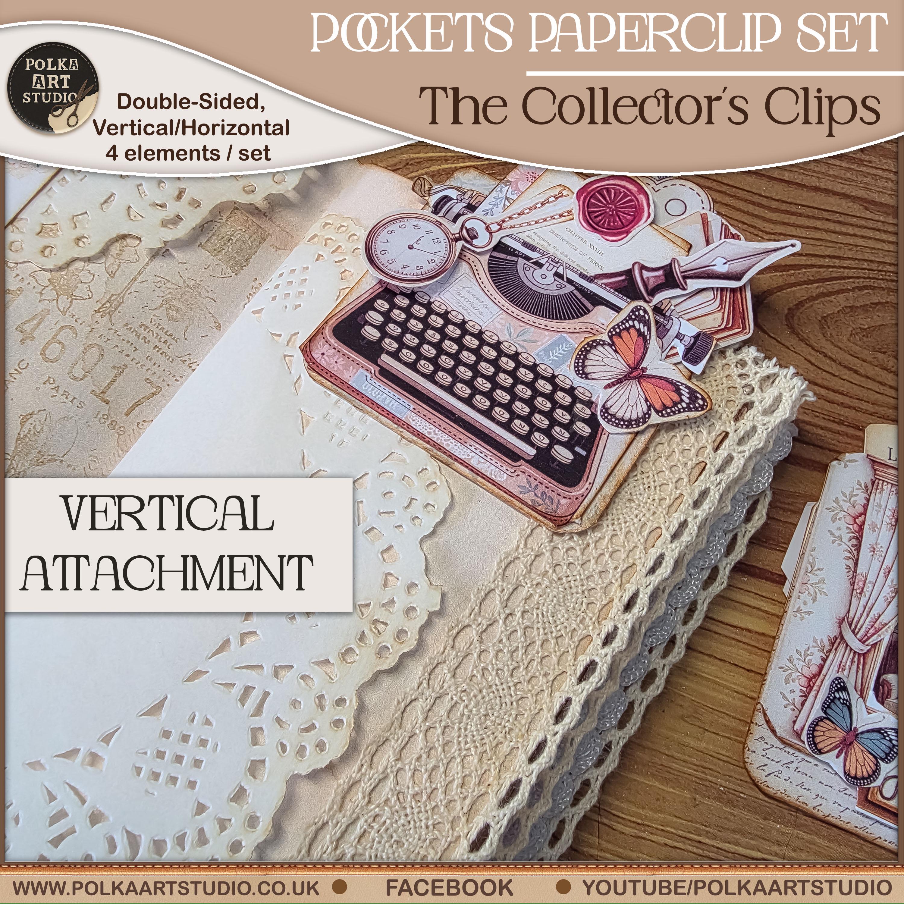 Victorian Junk Journal Ephemera: Hidden Paperclip Pockets (digital ...