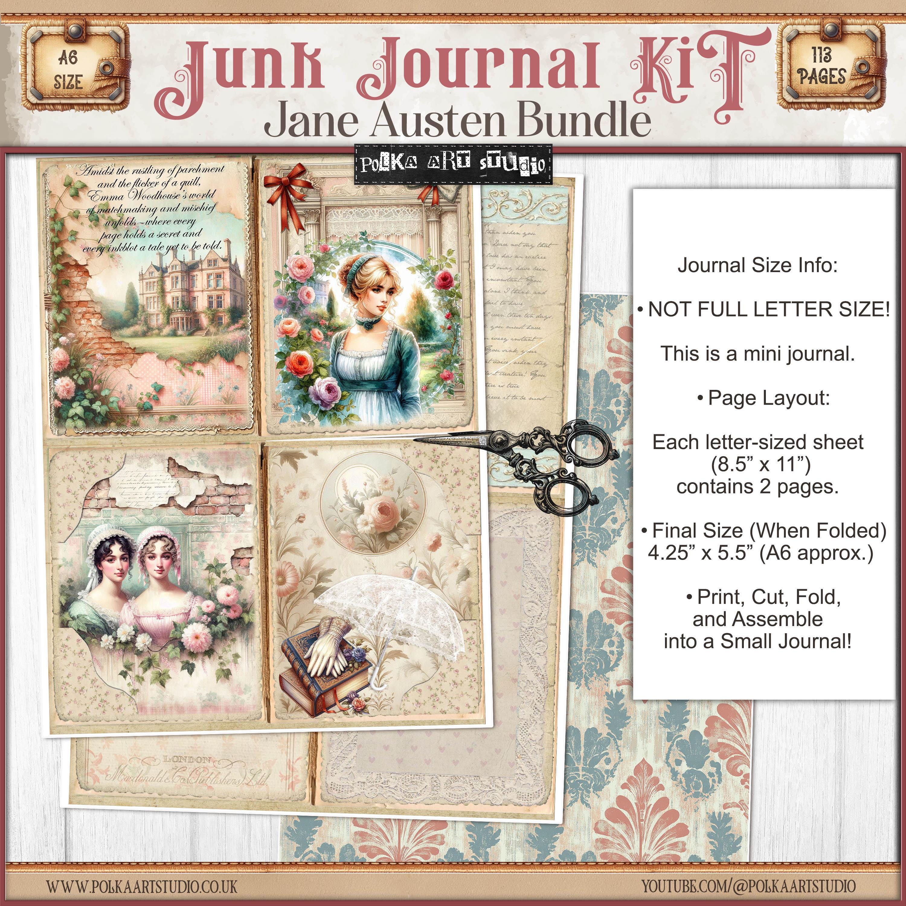 Jane Austen Mini Journal Bundle: Regency Ephemera (digital Download) - Etsy