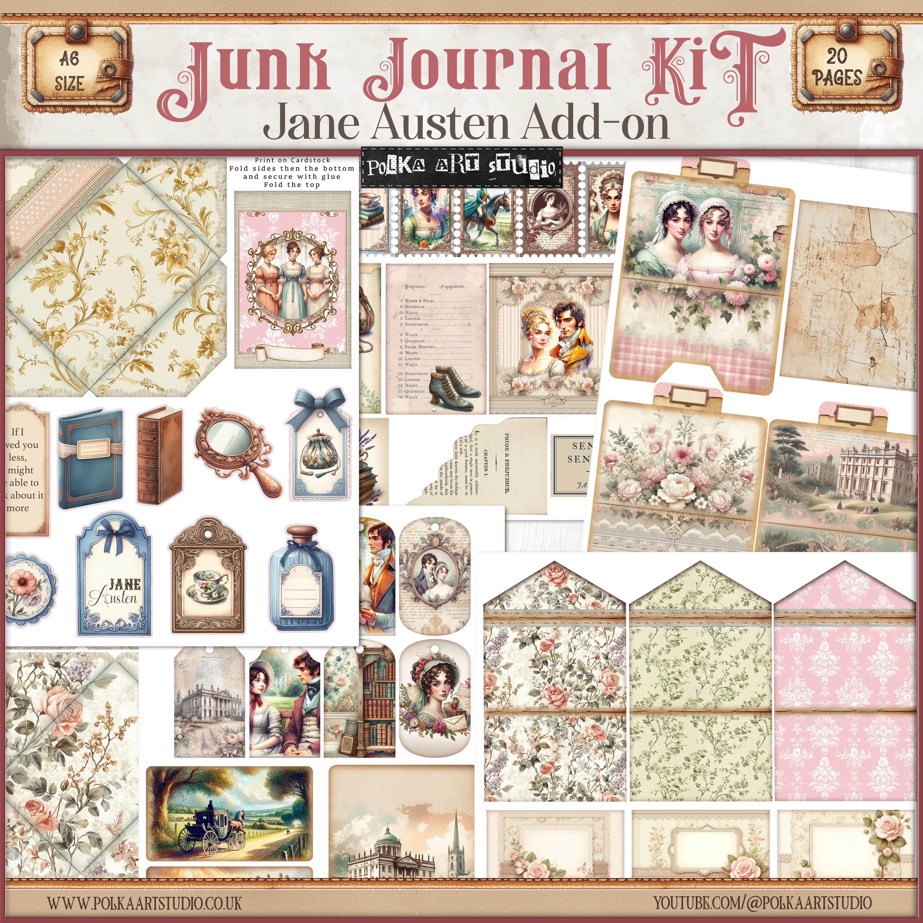 Regency Ephemera: Jane Austen Journal Kit Add-on (digital Download) - Etsy