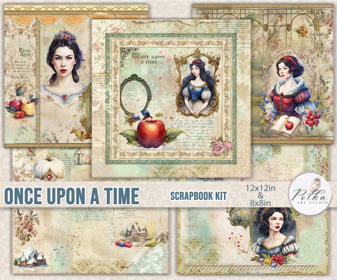 Digital Scrapbook Paper, Vol. 2 Vintage Fairy Tale Scrapbooking Paper ...