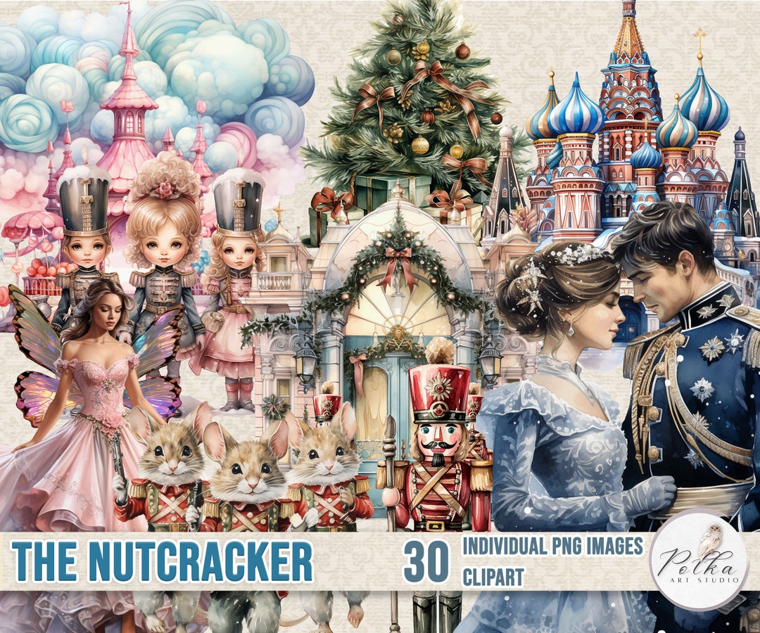 Digital Clipart Illustration Set,the Nutcracker Christmas Clipart ...