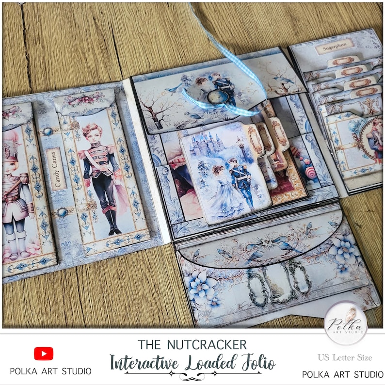 Nutcracker Junk Journal: Winter Folio Booklet (digital Download) - Etsy